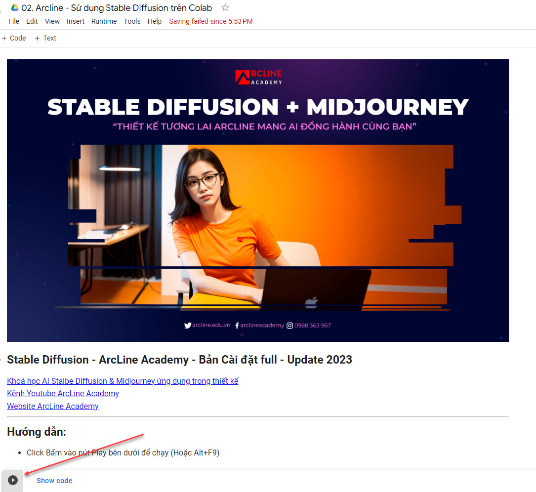 Hướng Dẫn Cài Đặt Stable Diffusion Trên Google Colab | ArcLine