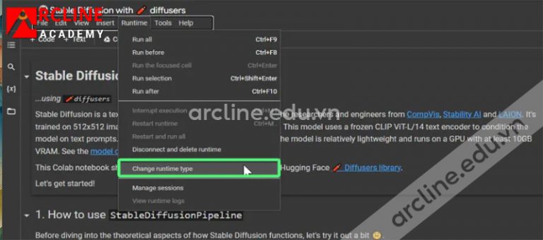 Hướng Dẫn Cài Đặt Stable Diffusion Trên Google Colab | ArcLine
